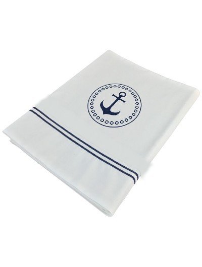 ANCHOR/2 – Σετ Λευκά (σεντονια-μαξιλαροθηκες-παπλωματοθηκες) με διπλη ...