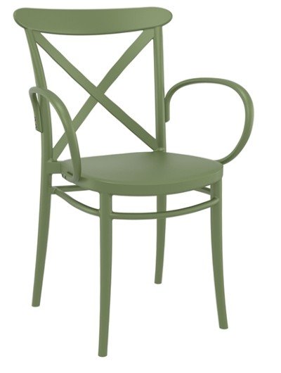 CROSS XL Olive Green- Πολυθρόνα από polypropilene & 20% fiber glass ...