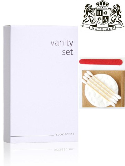 VANITY KIT BAMBOO white BIODEGRADABLE 0% zero waste (Bιοδιασπωμενο ...